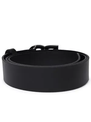 Dolce & Gabbana Leather Belt With Logo Buckle