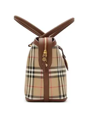 Burberry Small Check Zip Tote Bag - Multicolor