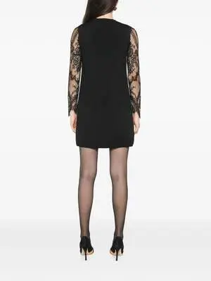 Valentino Garavani Lace Sleeve Mini Dress