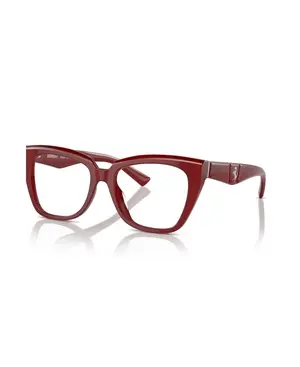 SCUDERIA FERRARI Square Eyeglasses - Transparent Red