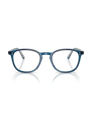 Oliver Spencer Square Finley Vintage Eyeglasses - Tesukon Blue