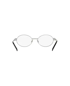 Saint Laurent Tone Oval Eyeglasses - Silver