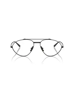 SCUDERIA FERRARI Irregular Titanium Eyeglasses - Matte Black