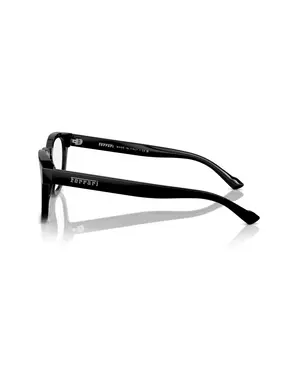 SCUDERIA FERRARI Round Acetate Eyeglasses - Black