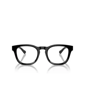 SCUDERIA FERRARI Round Acetate Eyeglasses - Black