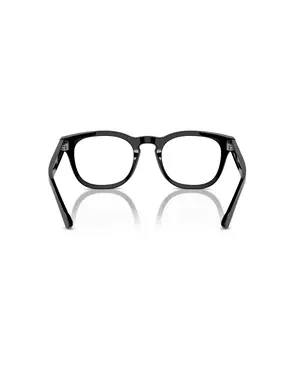 SCUDERIA FERRARI Round Acetate Eyeglasses - Black