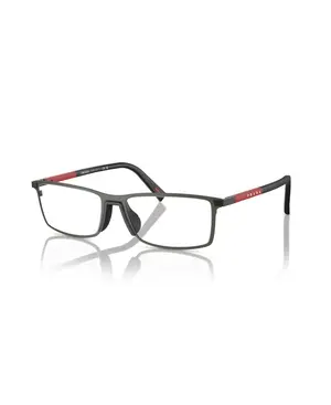 Prada Rectangle Eyeglasses - Gray Rubber