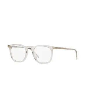 Saint Laurent Acetate Round Frame Eyeglasses - Brown Light