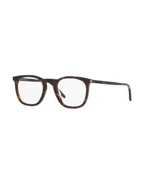 Saint Laurent Saint Laurent Acetate Round Frame Eyeglasses Tortoise