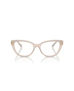 JIMMY CHOO Cat Eye Eyeglasses With Tortoiseshell Acetate - Opal Sand