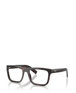 Prada Square Frame Eyeglasses - Root Tortoise