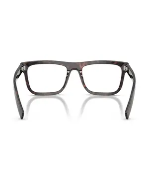 Prada Square Frame Eyeglasses - Root Tortoise