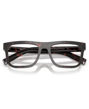 Prada Square Frame Eyeglasses - Root Tortoise