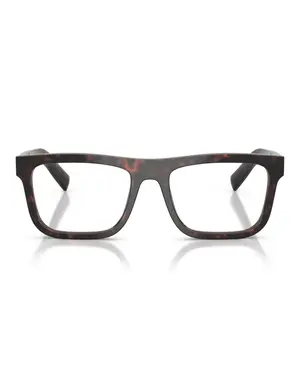 Prada Square Frame Eyeglasses - Root Tortoise