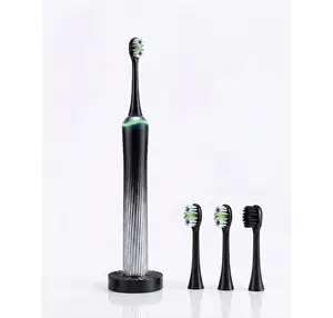 MYSMILE Button Free Rechargeable Sonic Toothbrush With Pressure Sensor - Black