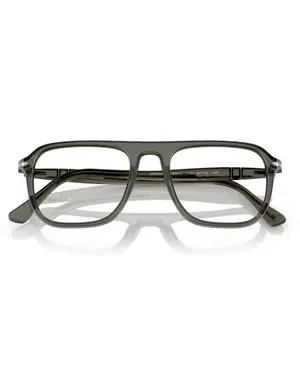 Persol Square Acetate Eyeglasses - Smoke