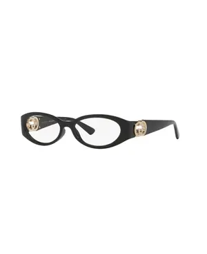 Gucci Tortoiseshell Round Frame Eyeglasses - Black