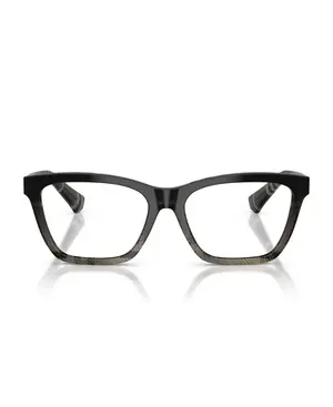 Burberry Square Frame Eyeglasses - Grey Check