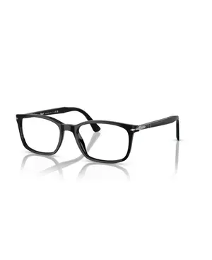 Persol Square Acetate Eyeglasses - Black