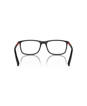 Prada Rectangle Eyeglasses - Black Rubbered