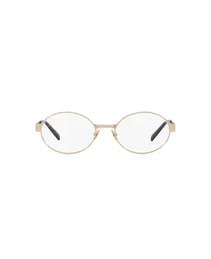 Saint Laurent Oval Tone Eyeglasses - Gold