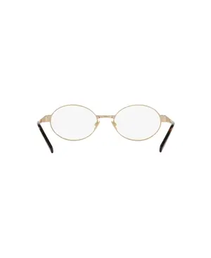 Saint Laurent Oval Tone Eyeglasses - Gold
