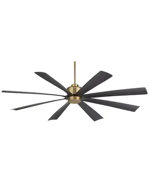 CASA VIEJA 72" Grande Soft Brass Led Ceiling Fan With 18" Downrod