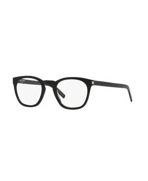Saint Laurent Round Slim Eyeglasses - Black