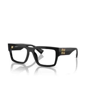 Miu Miu Rectangle Eyeglasses - Black