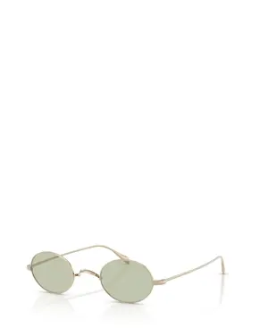 Oliver Spencer Calidor Round Eyeglasses - Gold