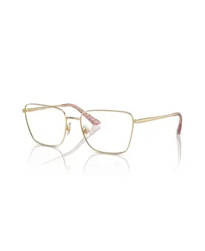 JIMMY CHOO Pillow Frame Eyeglasses In Metal - Gold