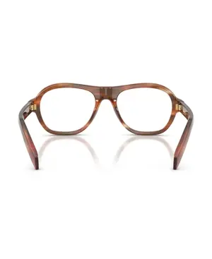 Prada Square Eyeglasses - Striped Oak