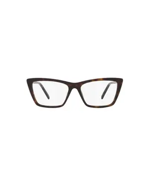 Saint Laurent Rectangle Eyeglasses - Tortoise