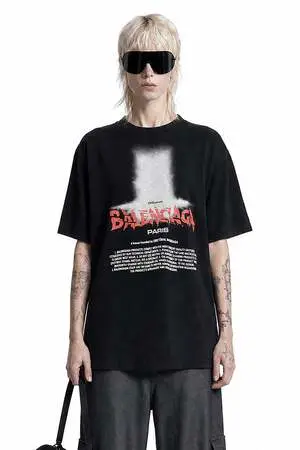 Balenciaga The Door Oversized T-shirt - Black