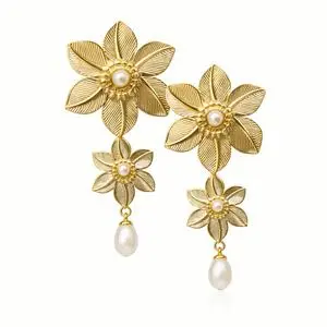 ADIBA Magnolia Bloom Drop Earring
