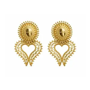 ADIBA Lamprocapnos Heart Earring - Gold