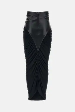 Andamane The Attico Ursula Draped Midi Skirt - Multicolor
