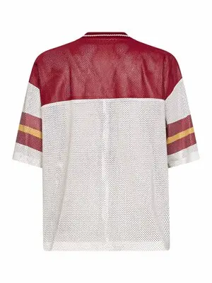 Amiri Ivory South Cali Openwork Leather Jersey