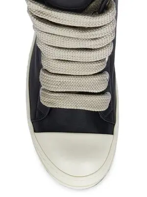 Rick Owens Jumbolace Leather High Top Sneakers
