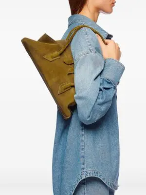 Attico La Passeggiata Small Leather Shoulder Bag
