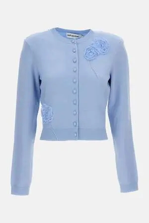 Self-portrait Padded Shoulder Cardigans For Women