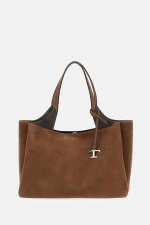 TOD'S Medium Apa Suede Leather Bag - Multicolor