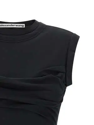 Alexander Wang Twisted Bust Layered Dress - Black
