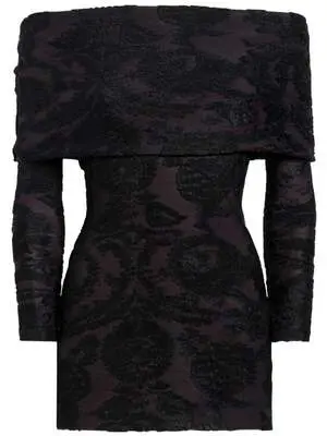 Etro Chenille Jacquard Paisley Foliage Motif Sweater - Black