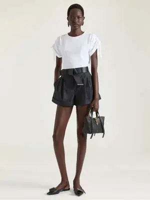 Givenchy Cotton T-shirt With Bow Detail - White