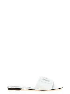 Dolce & Gabbana Dg Millennials' Cut-out Slide Sandals - White