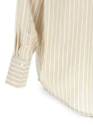 TOTEME Striped Oversized Shirt - Multicolor