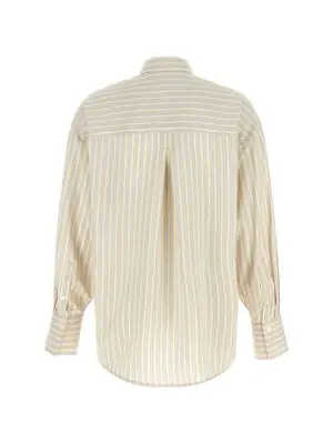 TOTEME Striped Oversized Shirt - Multicolor