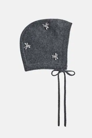 Simone Rocha Cashmere Bonnet With Emb - Multicolor