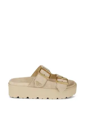 Prada Suede Leather Sandals - Multicolor